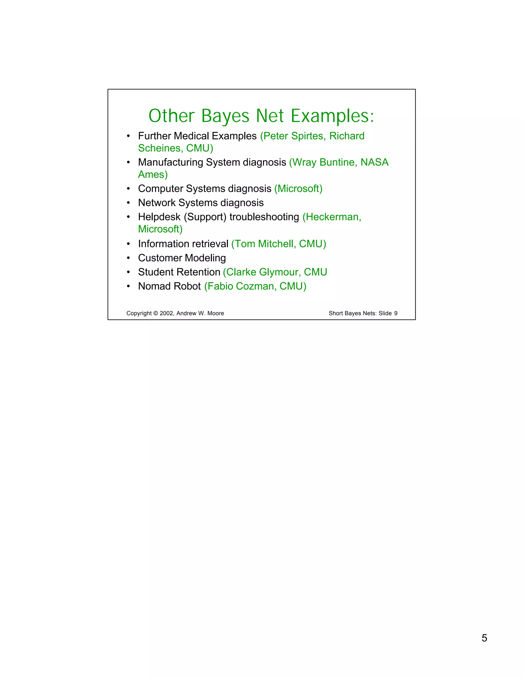 Short Overview of Bayes Nets | PDF | Computing | Technology & Computing