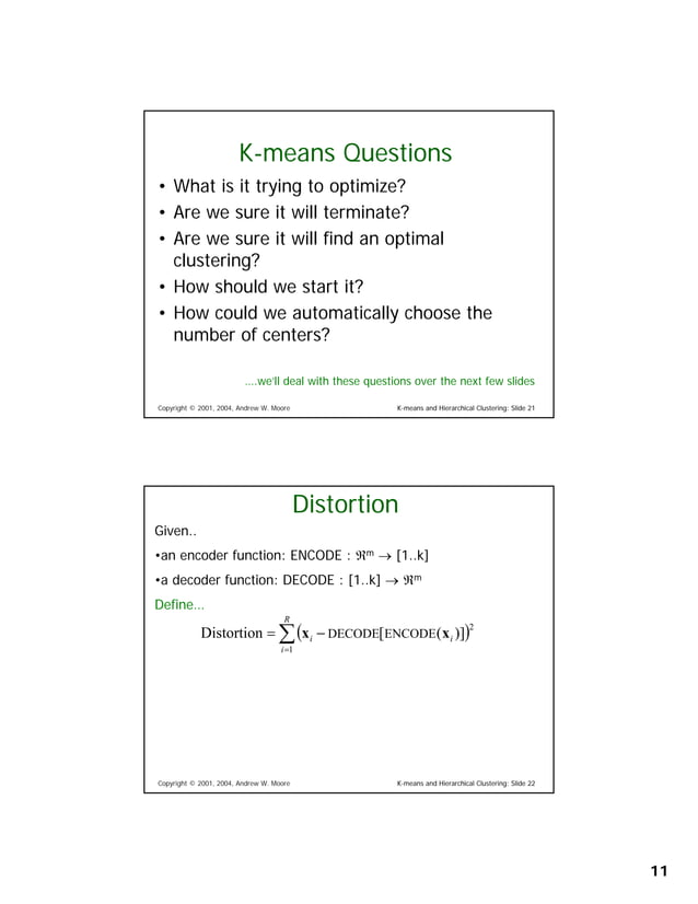 K-means and Hierarchical Clustering | PDF