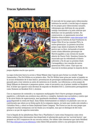 Trucos Splatterhouse | PDF