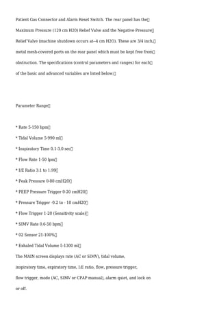 Bio-Med devices' Crossvent 2+ Neonatal through pediatric ICU ...