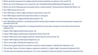 War and Peace: Introduction: Key Ideas | PPT | Islam | Religion ...