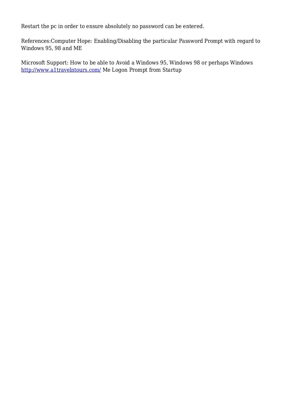 How Do I Remove A Windows 98 Password how-do-i-remove-a-windows-98-password