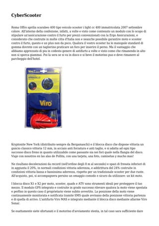 CyberScooter | PDF