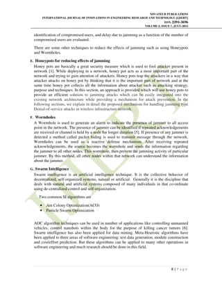 ADVANCED TECHNIQUES FOR PREVENTING SELECTIVE JAMMING ATTACKS USING ...