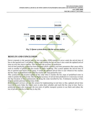 FORESEEING BUS ARRIVAL TIME IN VIEW OF TRAFFIC MODELING AND REAL-TIME DELAY | PDF
