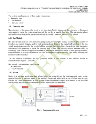 FORESEEING BUS ARRIVAL TIME IN VIEW OF TRAFFIC MODELING AND REAL-TIME DELAY | PDF