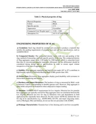 UTILISATION OF STEEL SLAG IN ROADS OF MARATHWADA REGION | PDF
