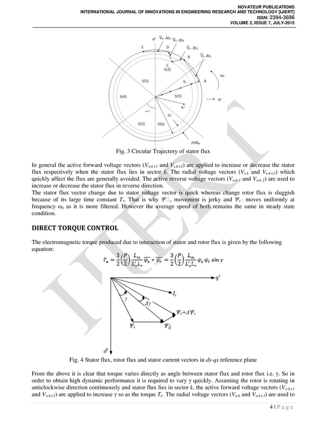 QUICK DYNAMIC TORQUE CONTROL IN DTC-HYSTERESIS-BASED INDUCTION MOTOR BY USING NEW OPTIMIZED ...
