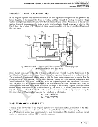 QUICK DYNAMIC TORQUE CONTROL IN DTC-HYSTERESIS-BASED INDUCTION MOTOR BY USING NEW OPTIMIZED ...
