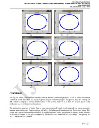 QUICK DYNAMIC TORQUE CONTROL IN DTC-HYSTERESIS-BASED INDUCTION MOTOR BY USING NEW OPTIMIZED ...