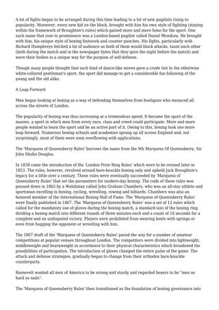 History of Boxing | PDF