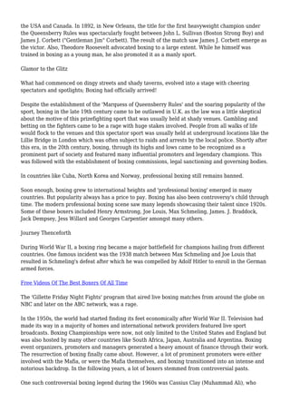 History of Boxing | PDF