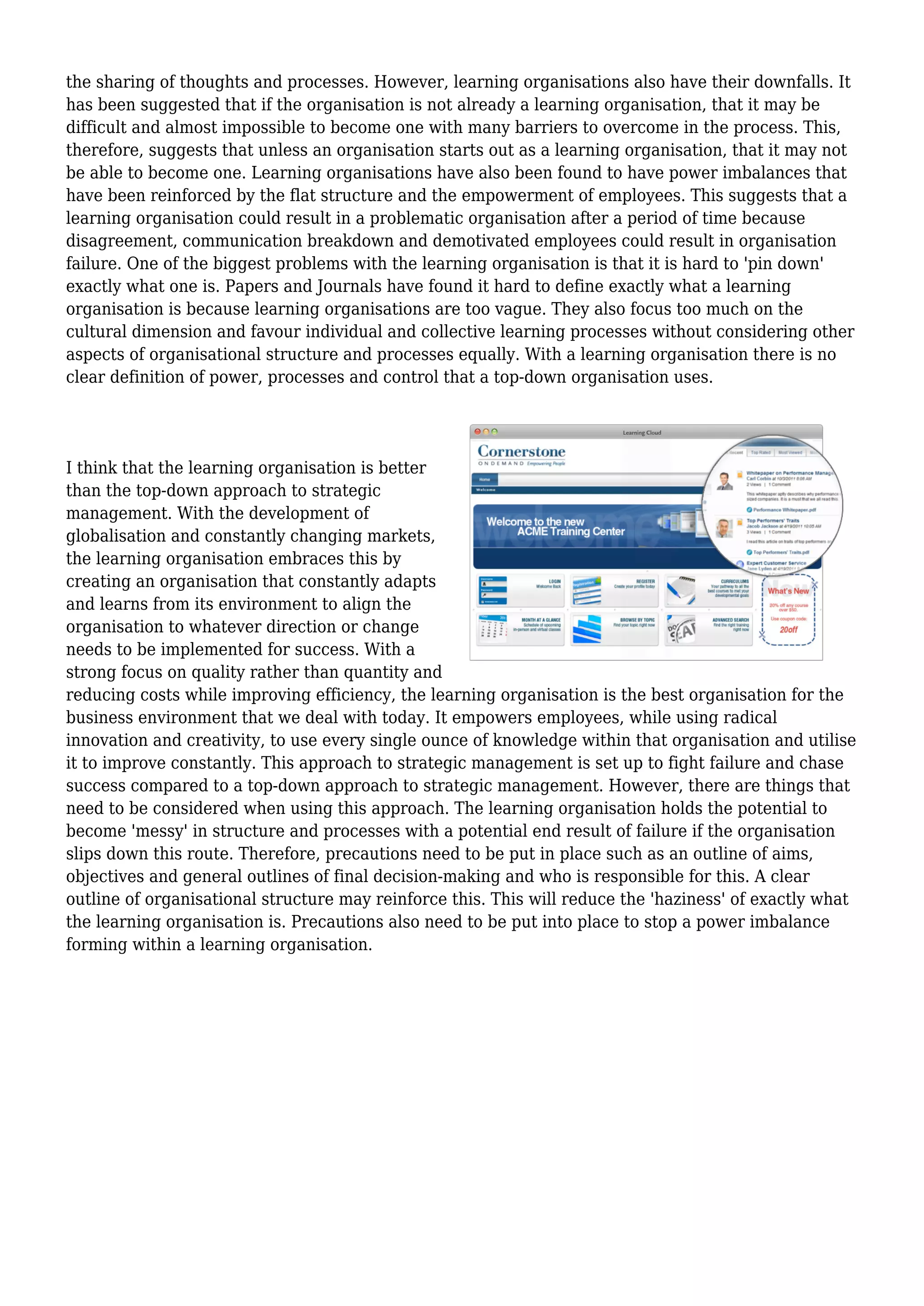 What is a learning organization? | PDF
