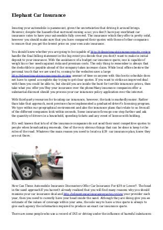 Elephant Car Insurance