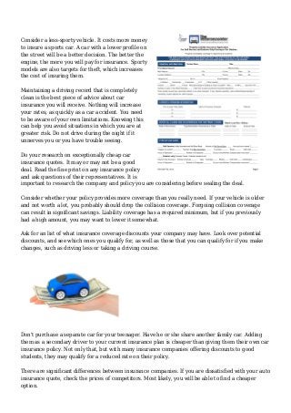 Auto Insurance Guidelines That Are Easy To Understand