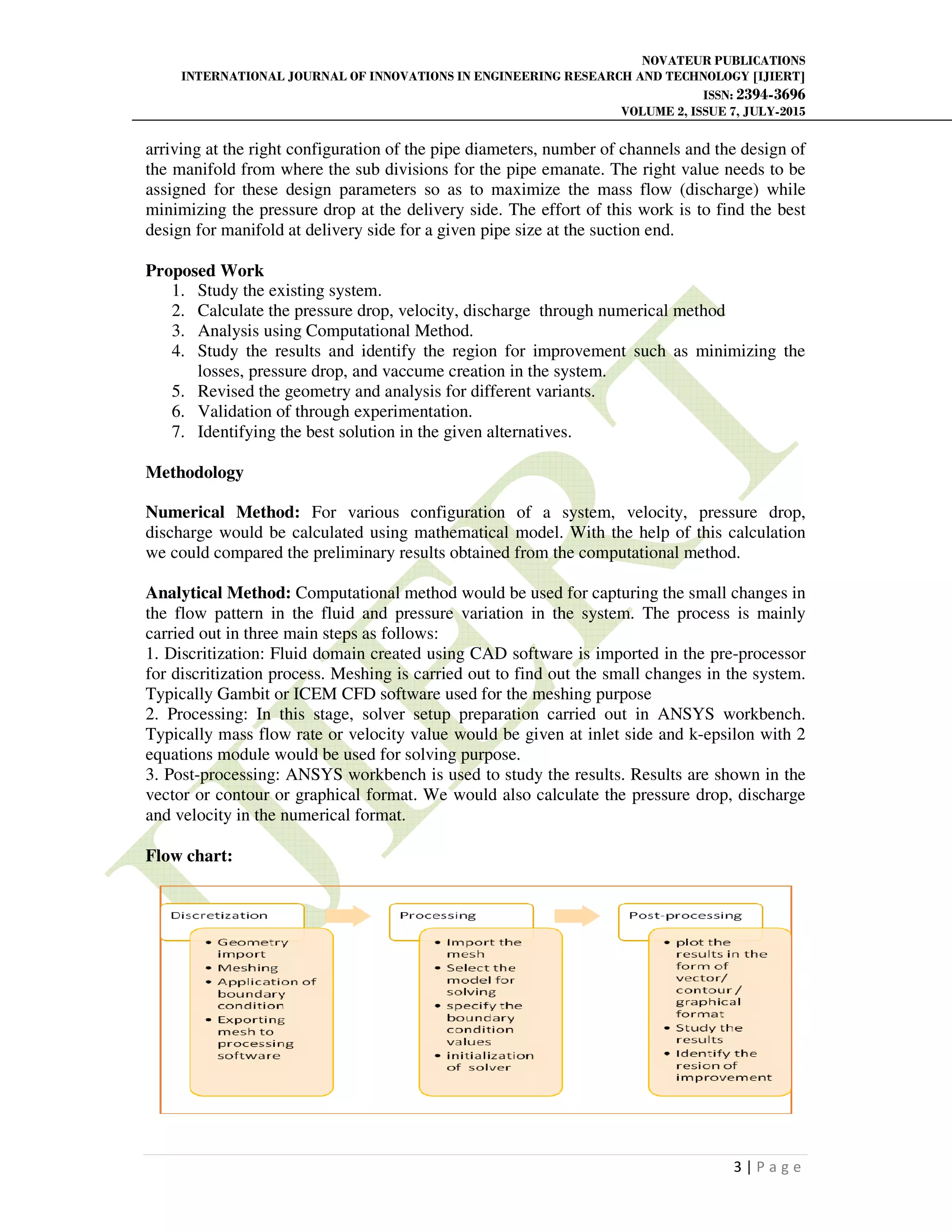 REVIEW OF FLOW DISTRIBUTION NETWORK ANALYSIS FOR DISCHARGE SIDE OF CENTRIFUGAL PUMP | PDF