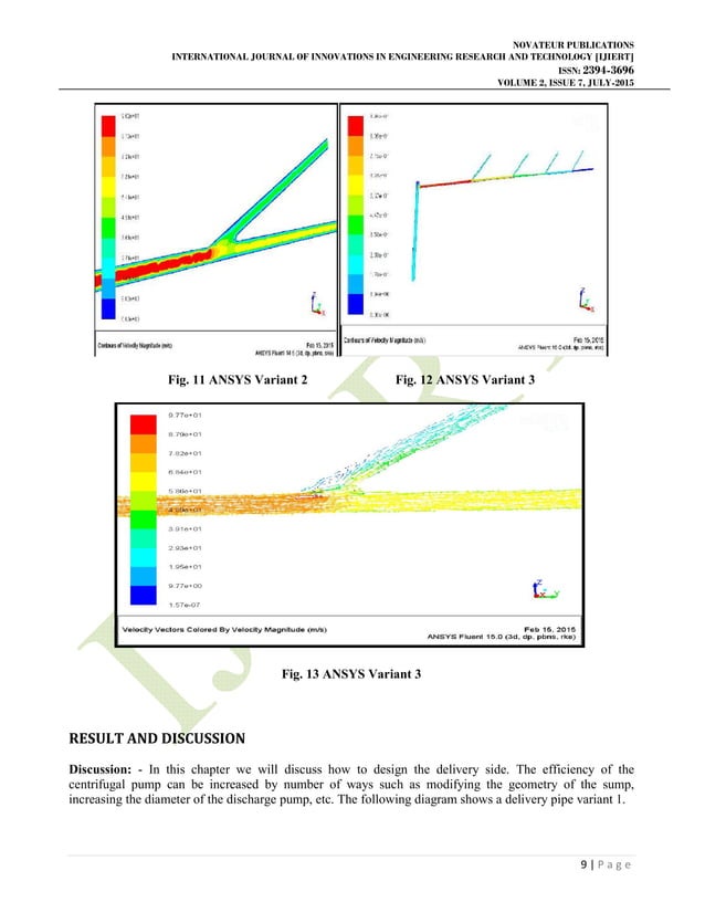 FLOW DISTRIBUTION NETWORK ANALYSIS FOR DISCHARGE SIDE OF CENTRIFUGAL ...