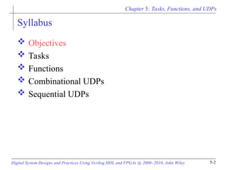 Tasks and UDP's in verilog coding14391970.ppt