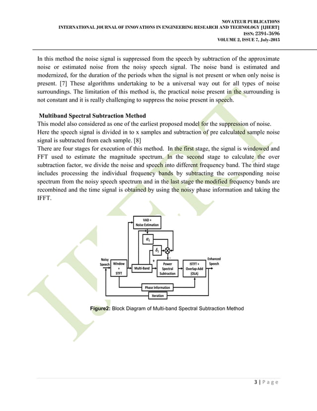 A REVIEW OF LPC METHODS FOR ENHANCEMENT OF SPEECH SIGNALS | PDF