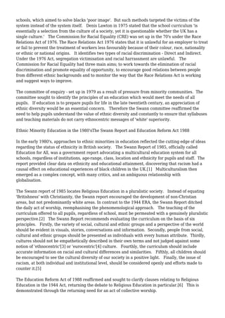 Ethnic Minority Education in the UK 1940's - 1980's | PDF | Debated ...