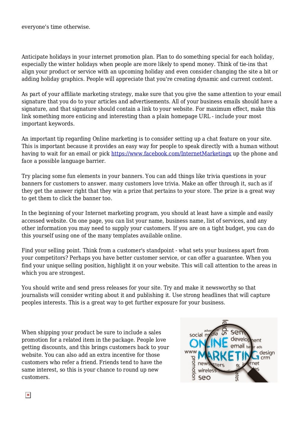 Idea And Recommendations To Help You With Internet marketing