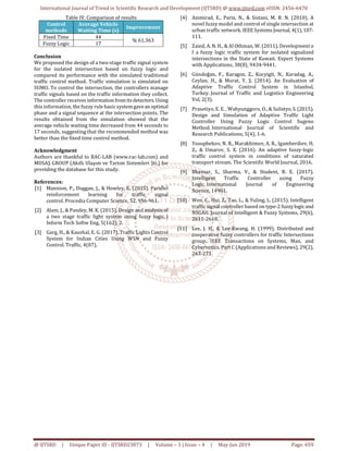A two Stage Fuzzy Logic Adaptive Traffic Signal Control for an Isolated Intersection Based on ...