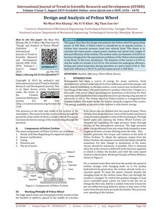 Design and Analysis of Pelton Wheel | PDF