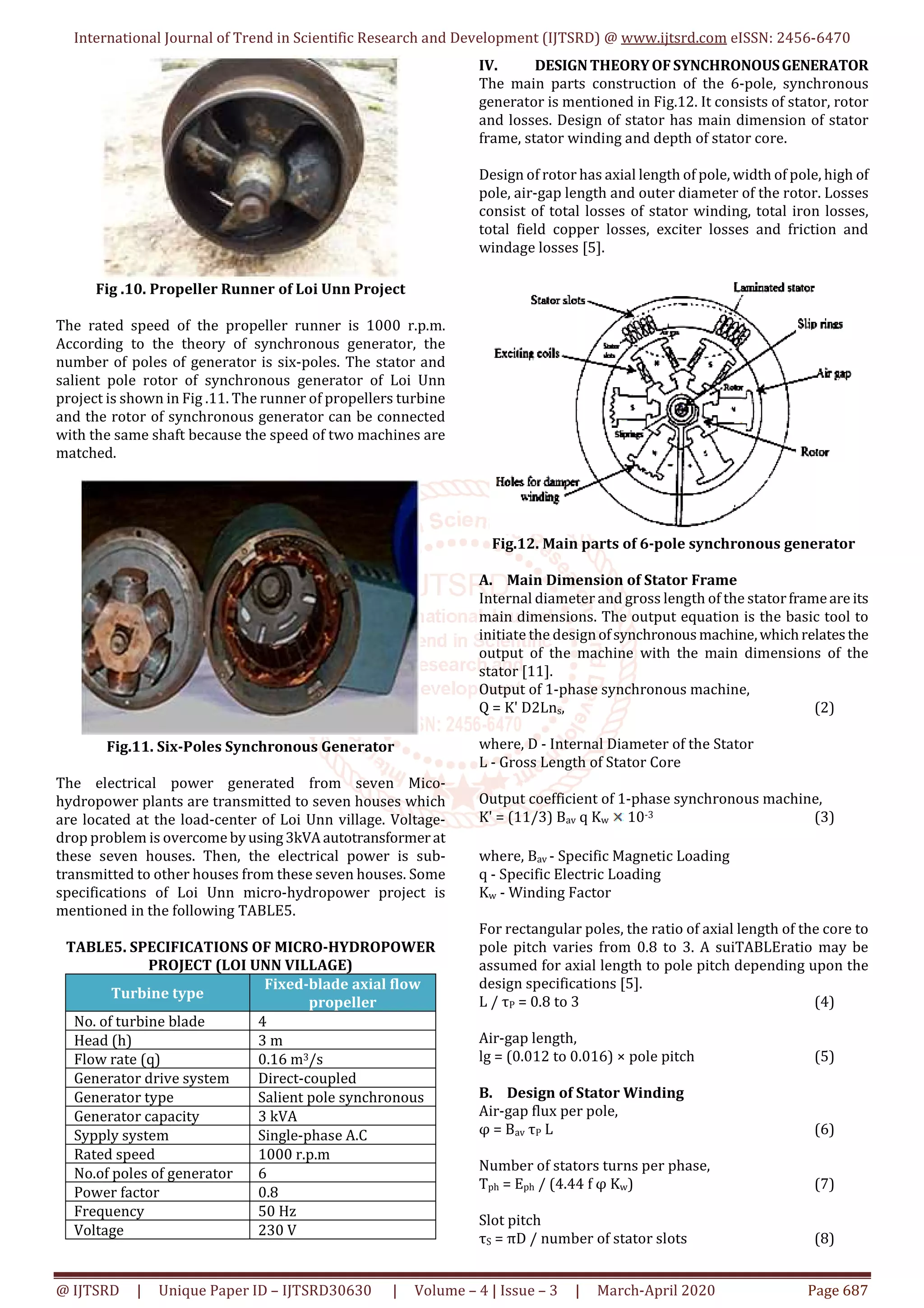 Design and Calculation of Synchronous Generator used in Micro ...