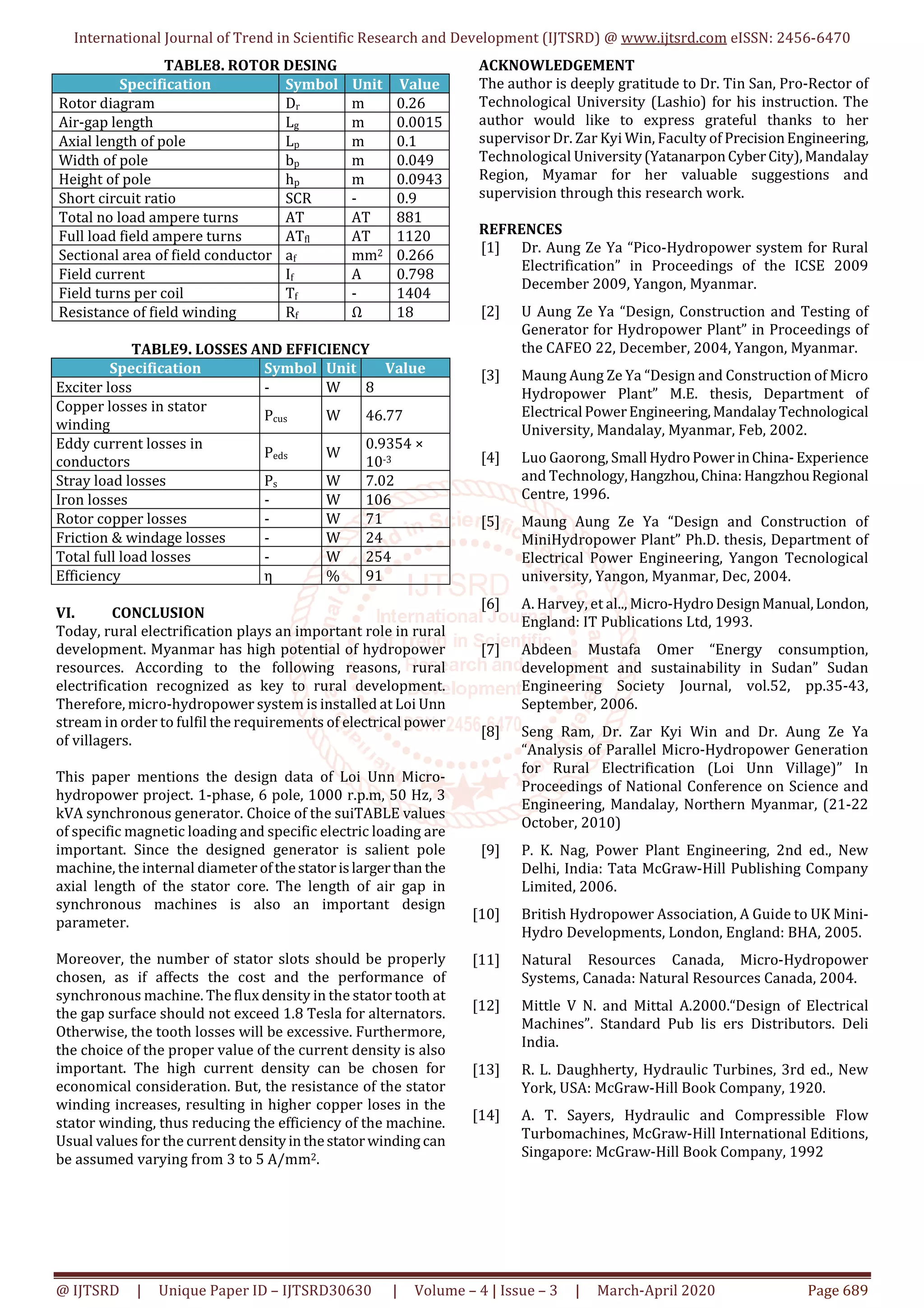 Design and Calculation of Synchronous Generator used in Micro ...