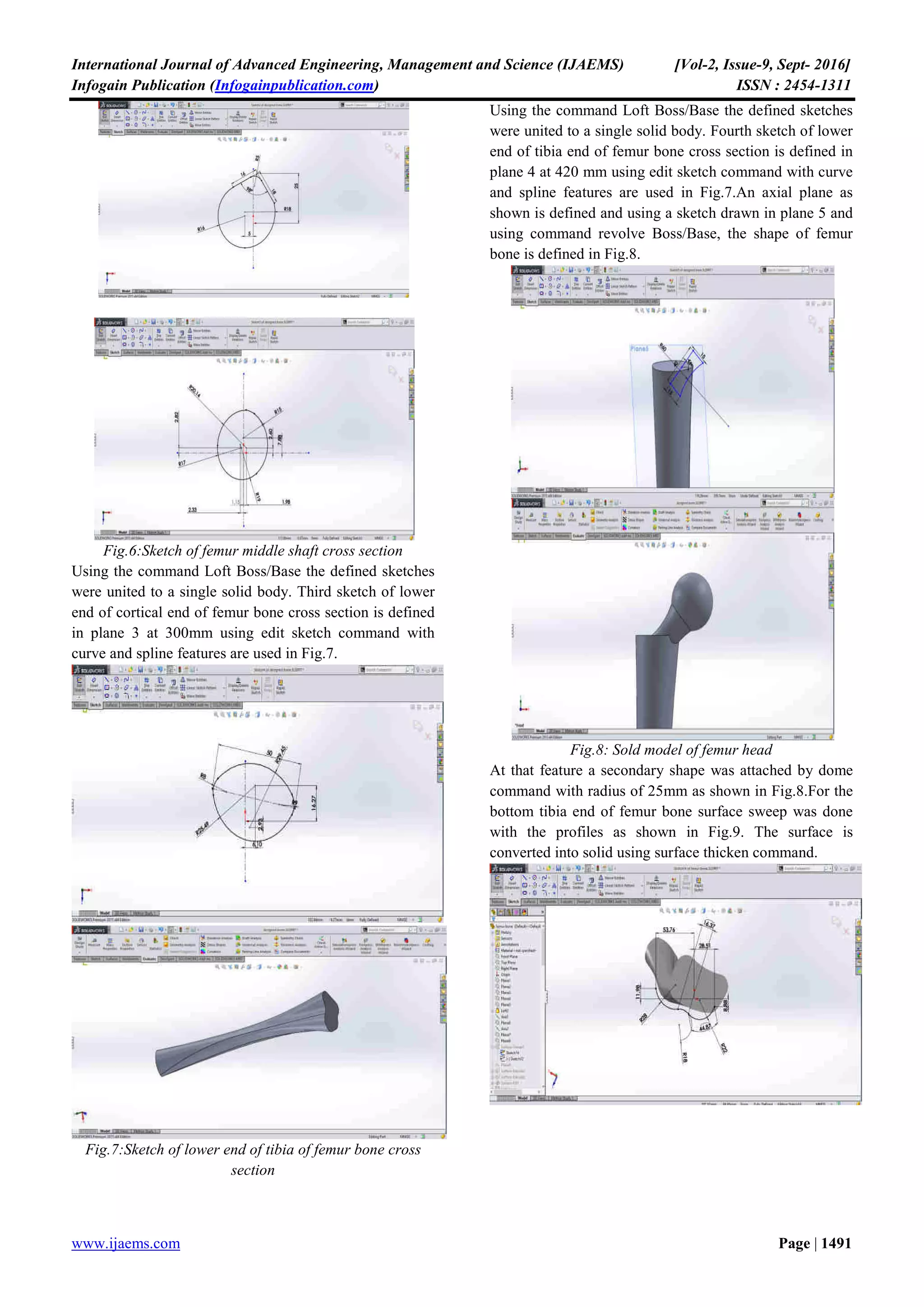 3 Dimensional Virtual Modelling of Human Femur Bone with Prosthetic Plate and Screws | PDF