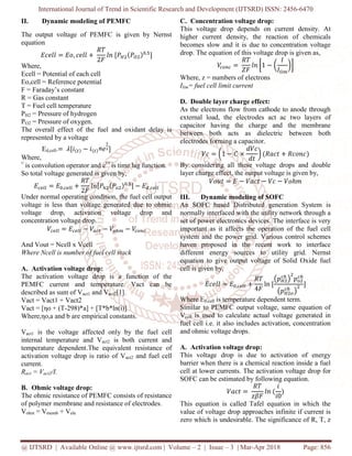 Dynamic Modeling of PEMFC and SOFC | PDF