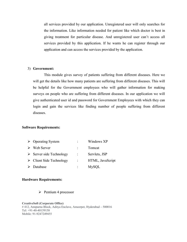 Hospital Management System Abstract 2017 | PDF