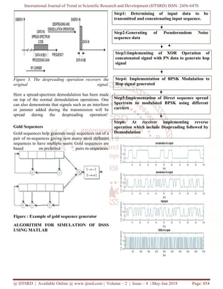 Simulation of Direct Sequence Spread Spectrum for Wireless Communication Systems using Simulink ...