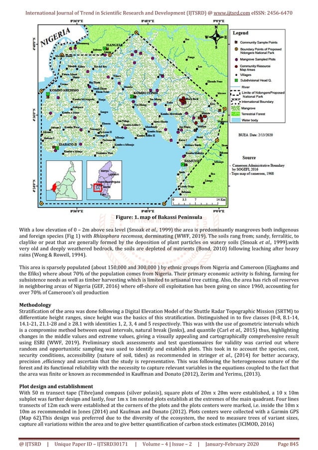 Structure, Biomass Carbon Stock and Sequestration Rate of Mangroves in the Bakassi Peninsula, S ...
