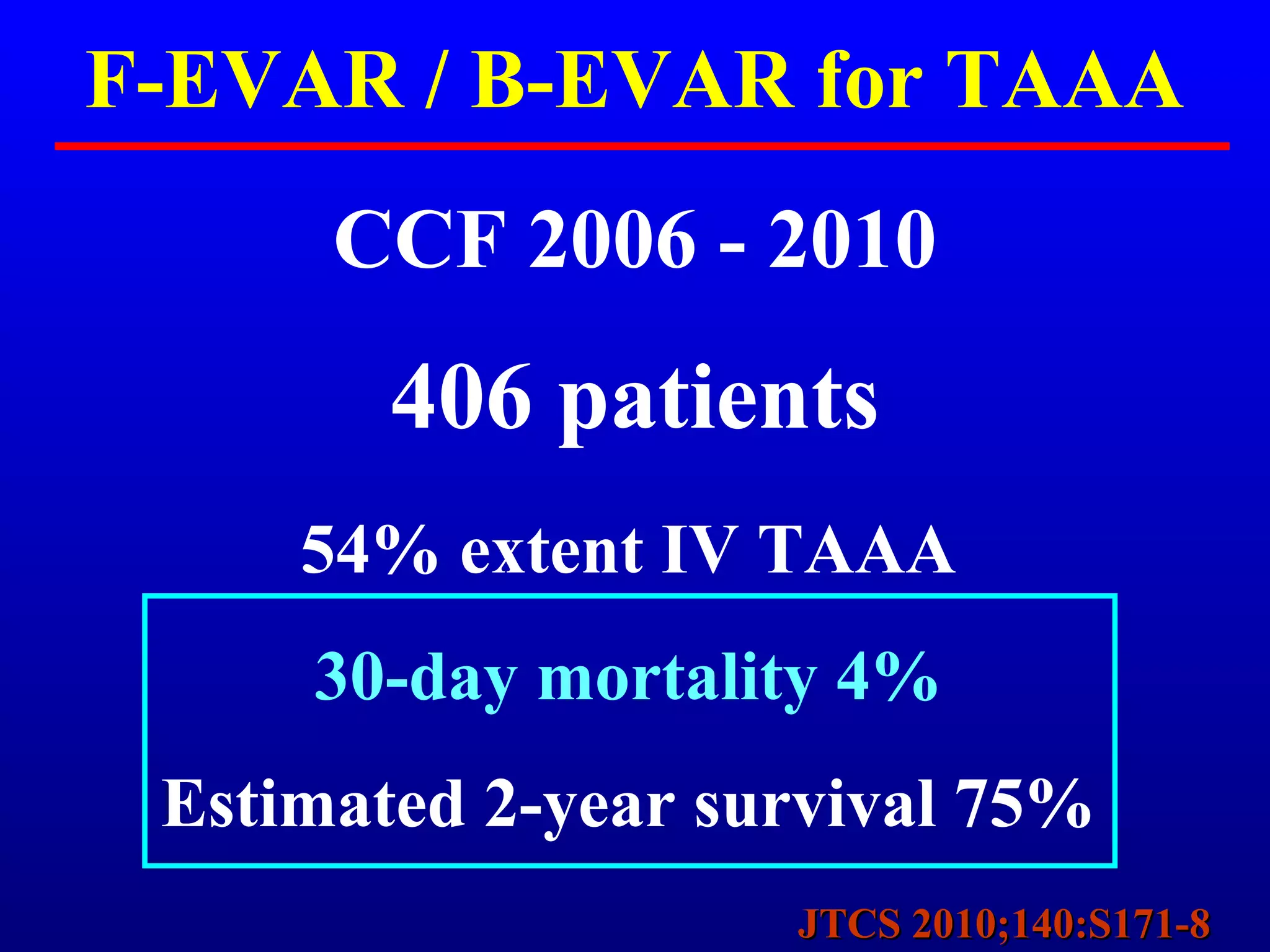 Endovascular Repair of Thoracoabdominal Aneurysm | PPT