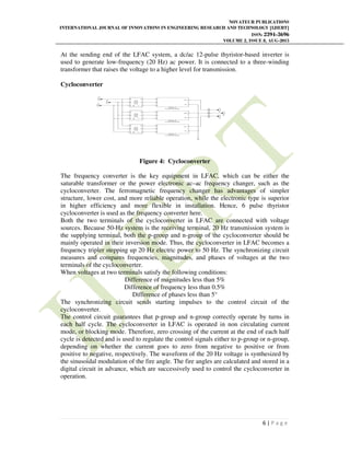 PERFORMANCE OF LFAC SYSTEM FOR STEADY STATE | PDF