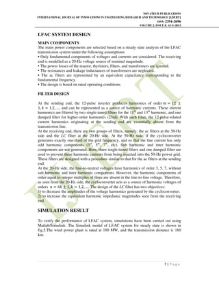 PERFORMANCE OF LFAC SYSTEM FOR STEADY STATE | PDF