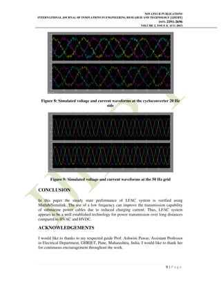 PERFORMANCE OF LFAC SYSTEM FOR STEADY STATE | PDF