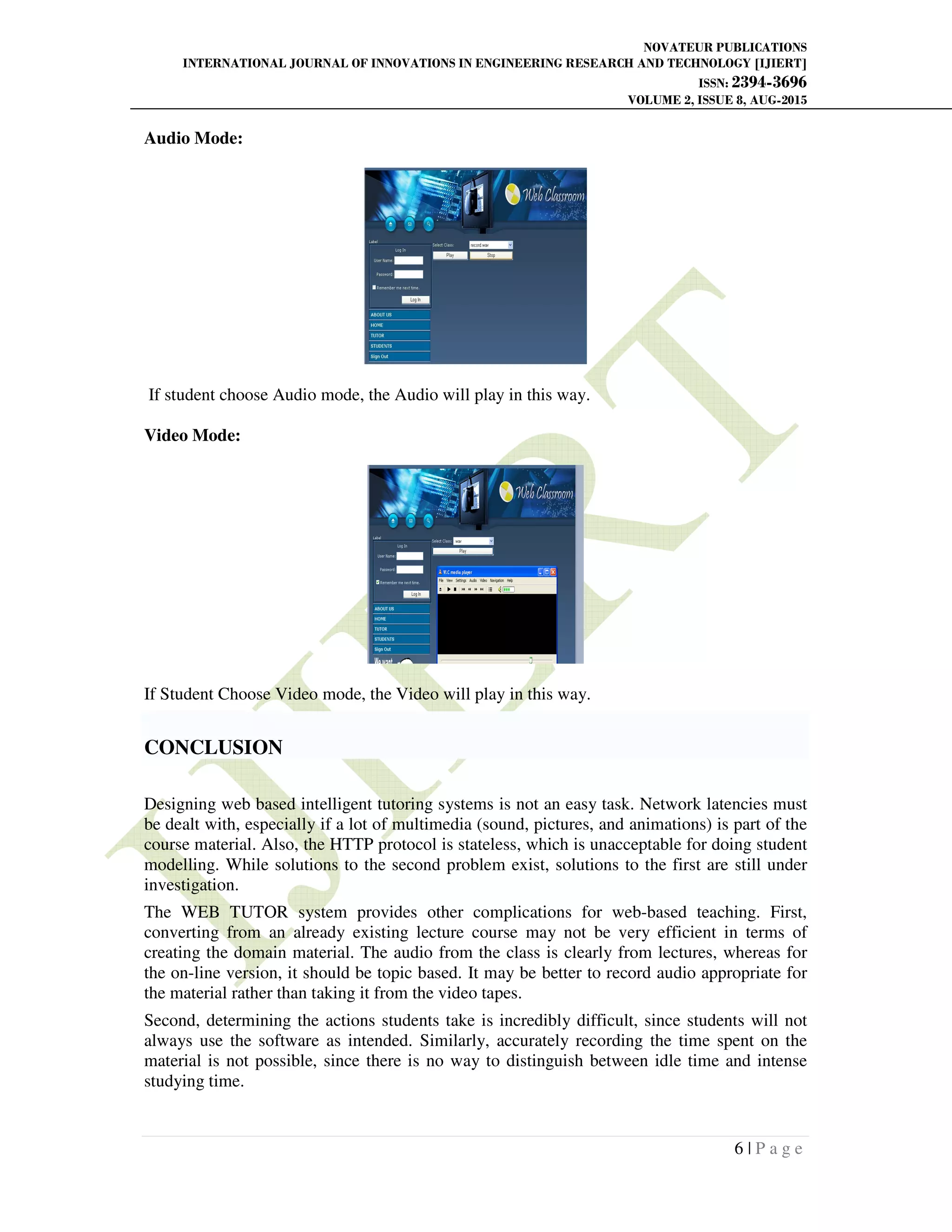 WEB BASED CLASSROOM SYSTEM | PDF