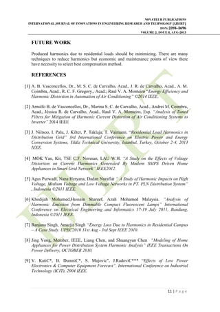 ANALYSIS AND SIMULATION OF HARMONICS FOR VARIOUS RESIDENTIAL LOADS ...