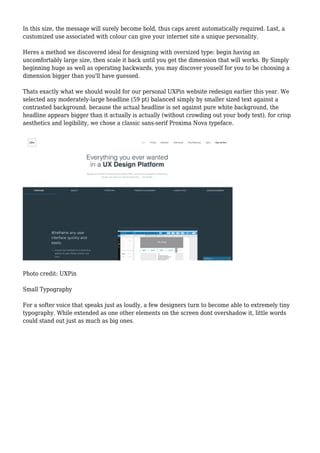 The future of typography in Web design | PDF