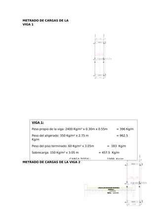 metrado de cargas | PDF