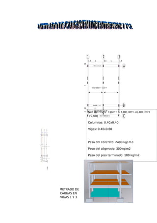 metrado de cargas | PDF