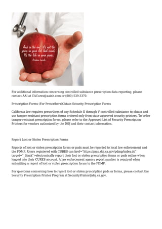 Prescription Drug Monitoring Program | State of California - Department ...