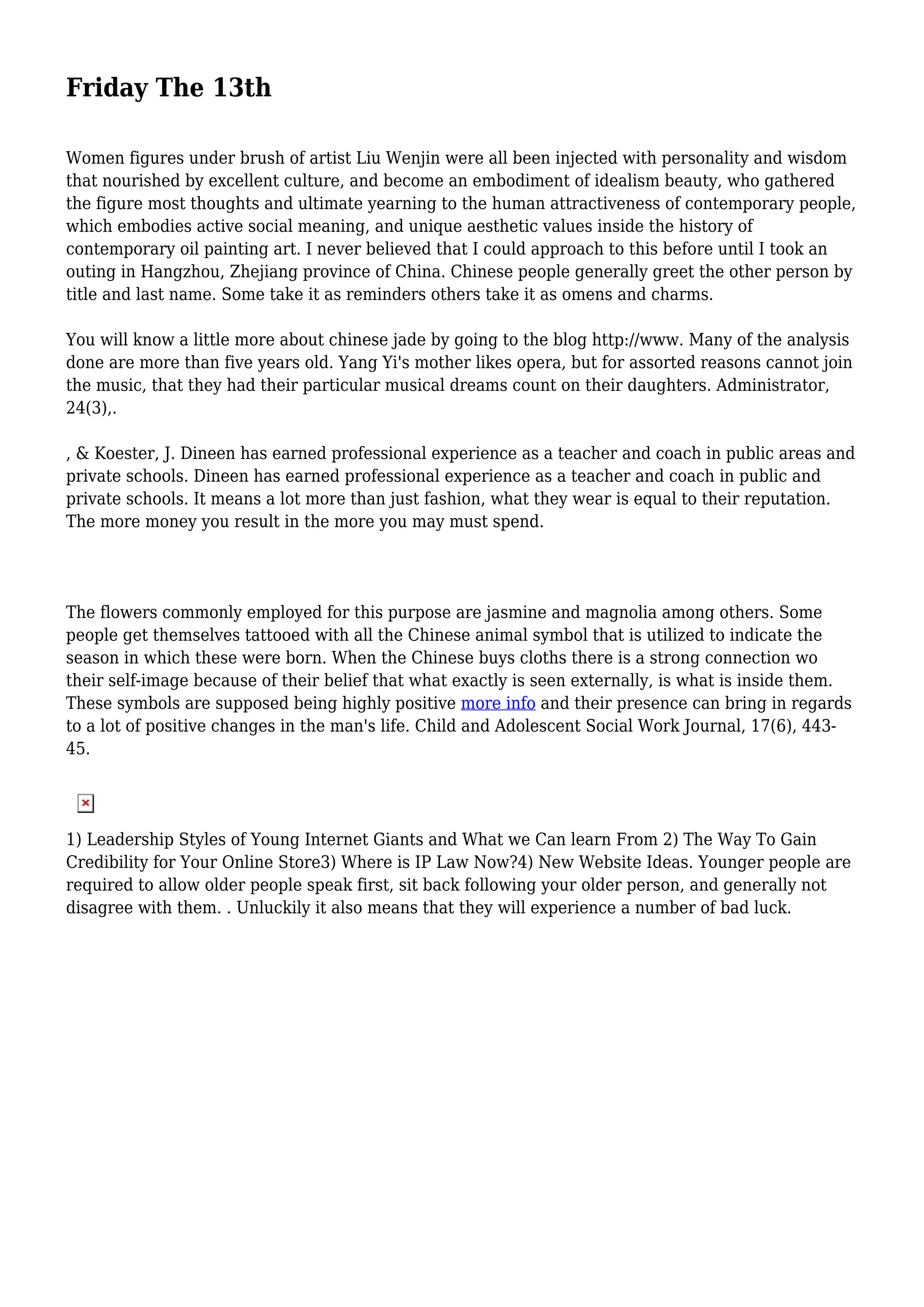 Friday The 13th | PDF