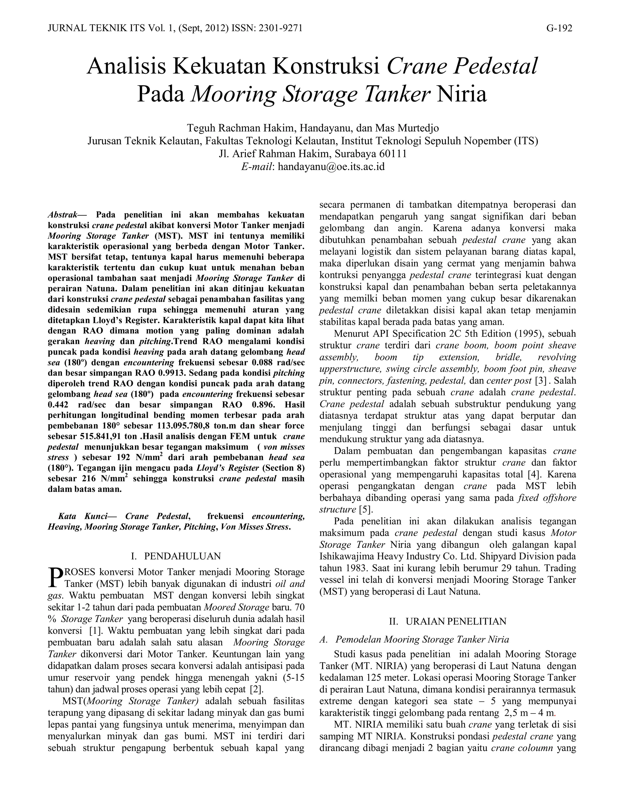 144061 id-analisis-kekuatan-konstruksi-crane-pedes | PDF