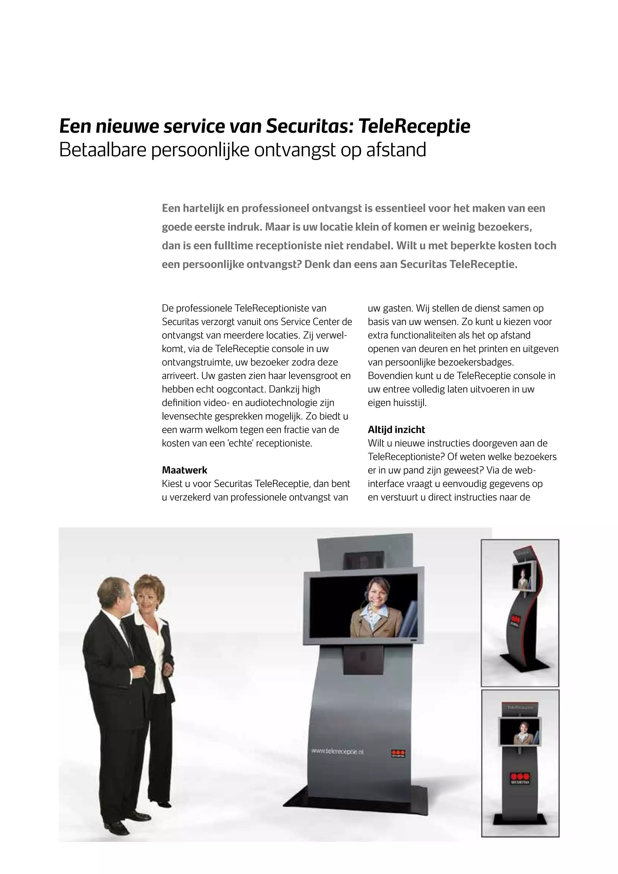 Securitas Telereceptie | PDF