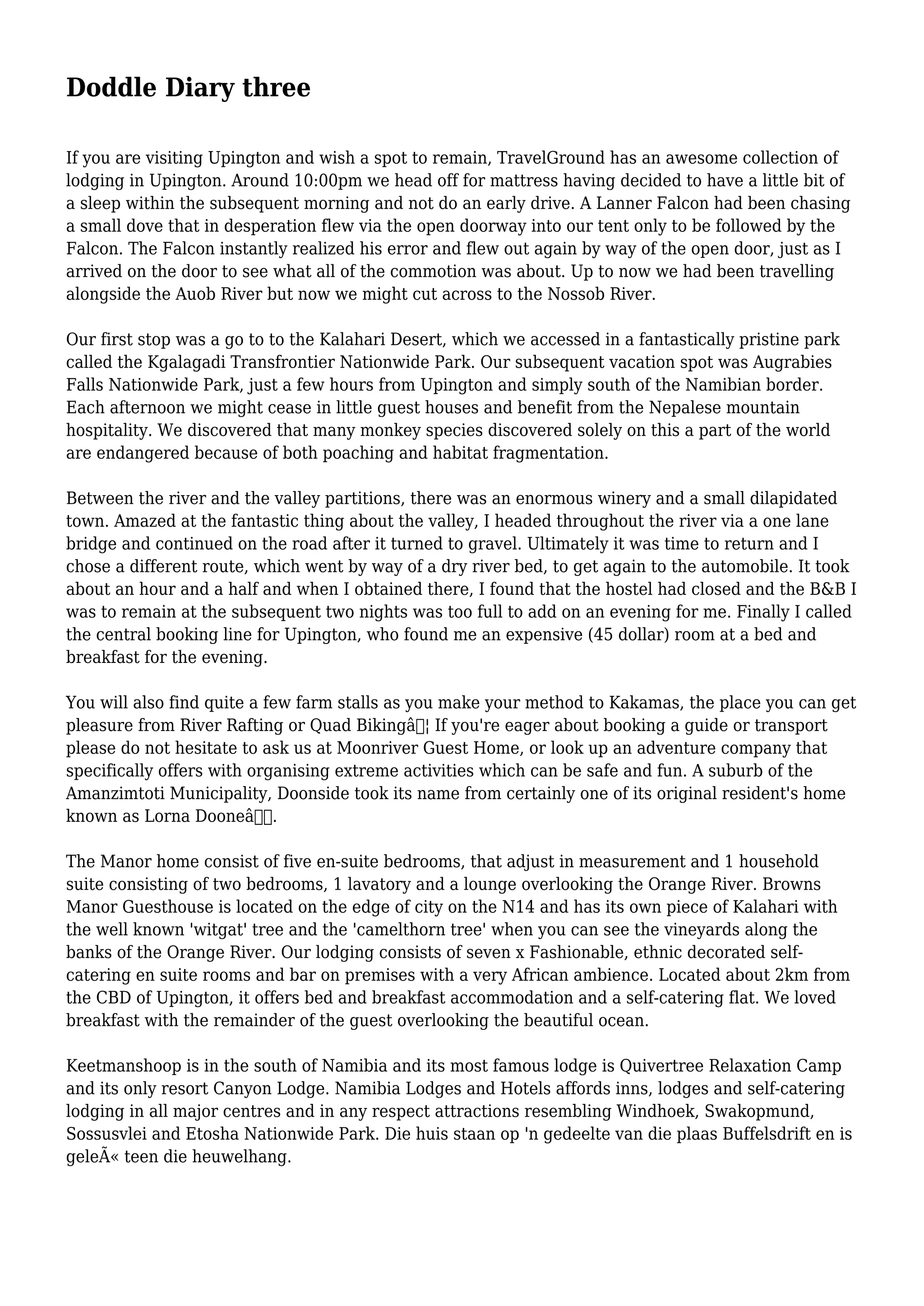 Doddle Diary three | PDF