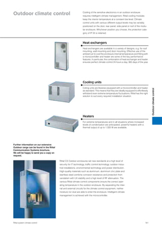 Rittal - İklimlendirme ve Soğutma Ürünleri 144 161 | PDF
