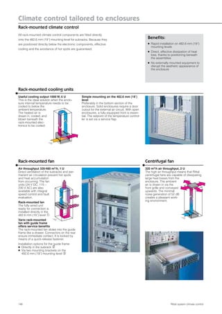 Rittal - İklimlendirme ve Soğutma Ürünleri 144 161 | PDF